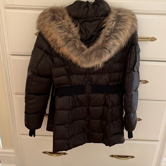SAM. | Jackets & Coats | Sam Bronze Foxfur Trim Puffer | Poshmark
